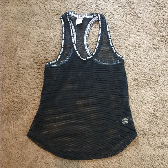 PINK Victoria's Secret | Tops | Rare Pink Mesh Tank Top | Poshmark